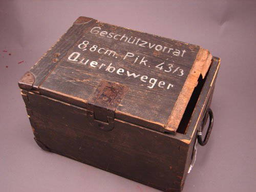 German Wwii Wooden Box With Steel Mounts. One Of
