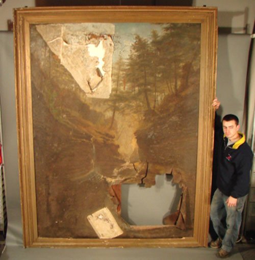 James Hope Monumental Oil Painting, Watkins Glen