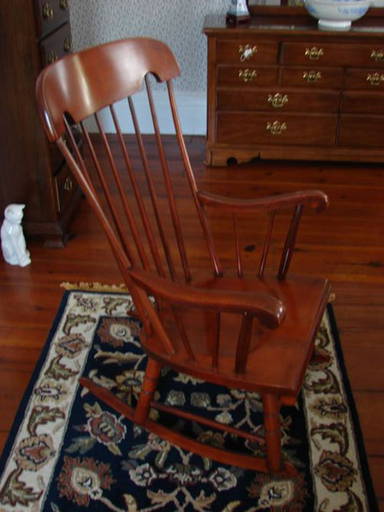 Tell City Chairs, Boston Style Maple Rocker. 42" H