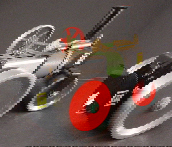 223: Metal Steam Engine. "Birmingham Mamod England" "JW