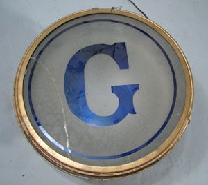 321: Lighted Sign, Masonic. "G"