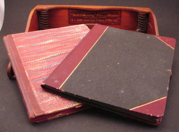 19th C. Self Indexing File And Binder, W.f. Adams