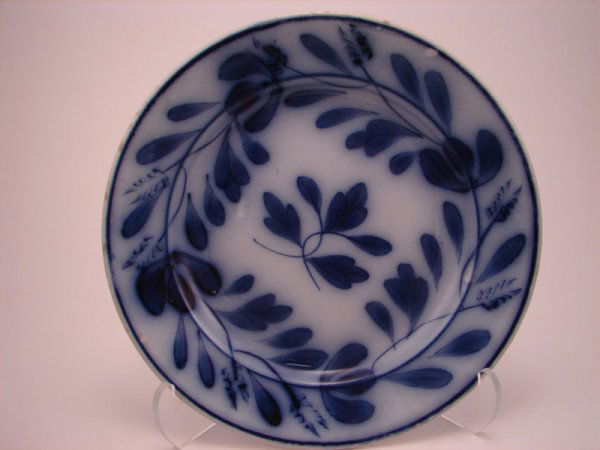 2031: Rare Flow Blue Spinach Pattern Dinner plate