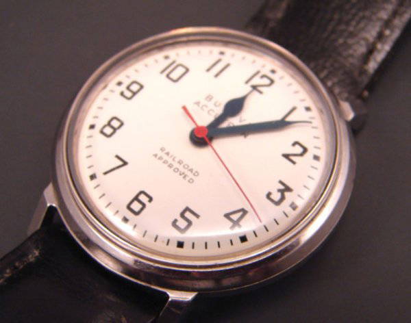 Vintage Bulova Accutron Wristwatch. Stainless Ste