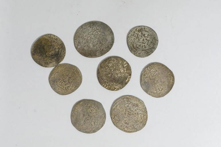 Group Of Â 8 Islamic Silver Coins