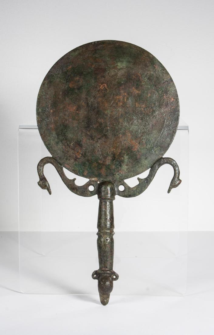ANCIENT GREEK ETRUSCAN BRONZE MIRROR