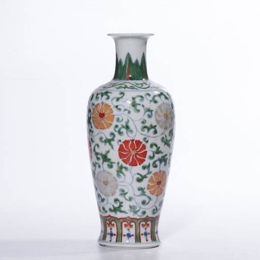 Chinese Doucai Porcelain Vase, Marked