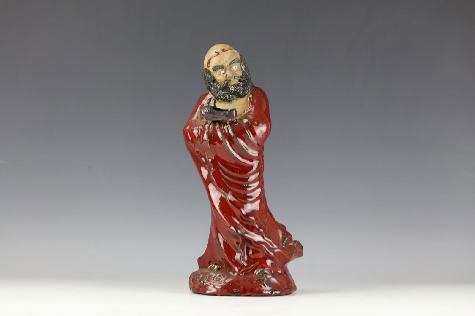 SHIWAN STATUE OF DAMO W/ RED GLAZE - Nov 23, 2019 | China Luban Art ...