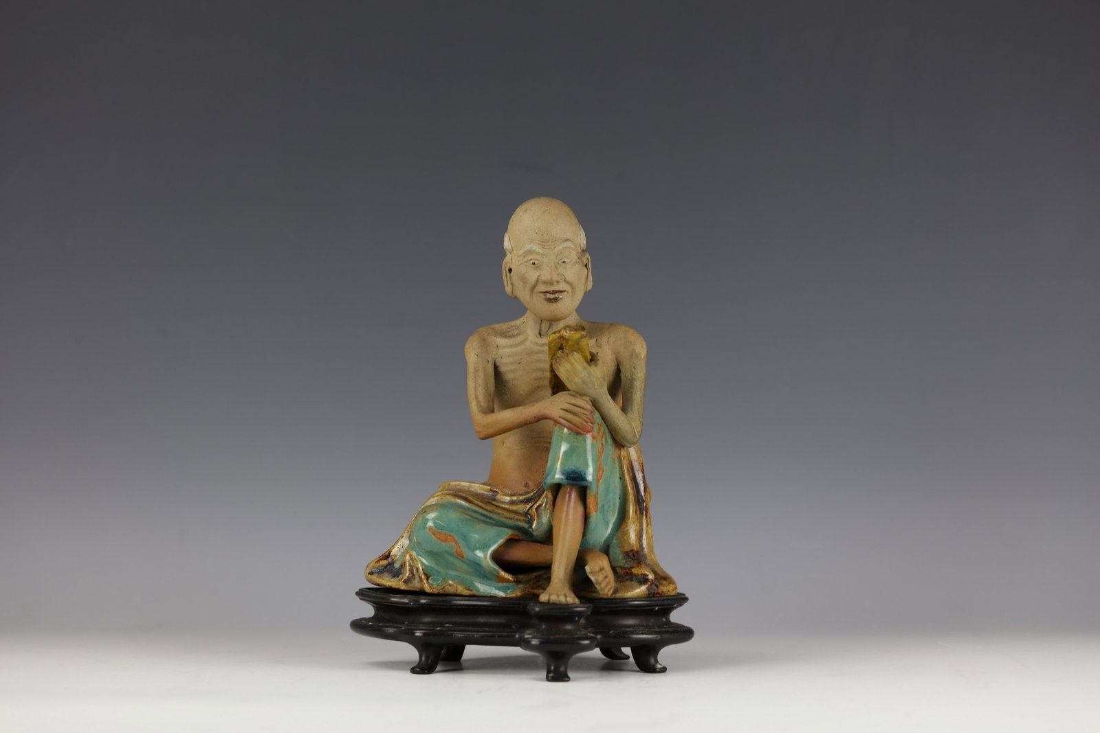 SHIWAN STATUE OF LUOHAN with Wood Base - Nov 23, 2019 | China Luban Art ...