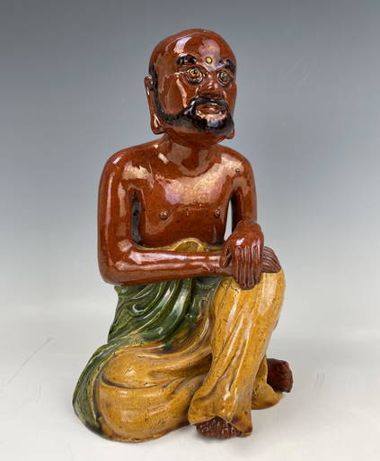 A Chinese Porcelain Damo Buddhist Monk Statue (#0016) on Dec 17, 2022 ...