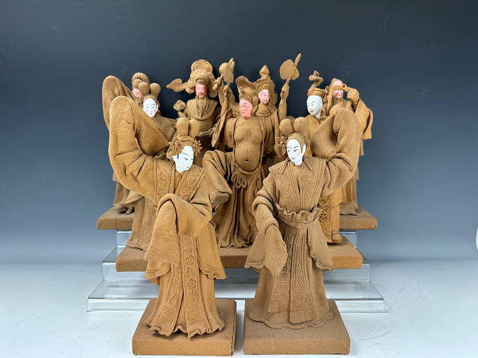 9 Vintage Opera Singer Paper Status By Tay Guan Heng In Singapore