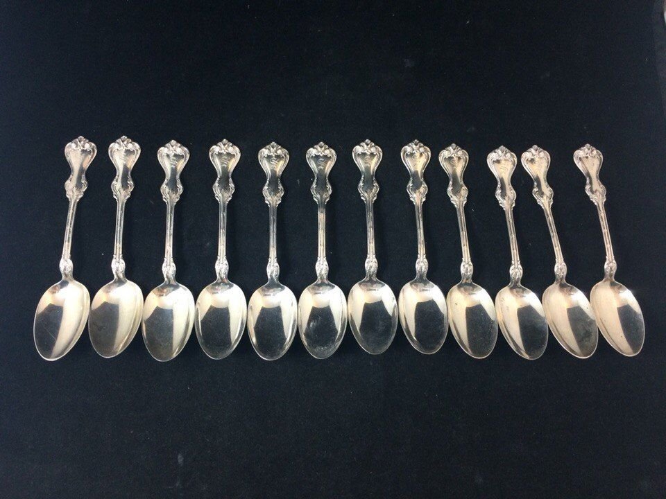 CD Peacock Antique sterling silver spoons Pat. 1900