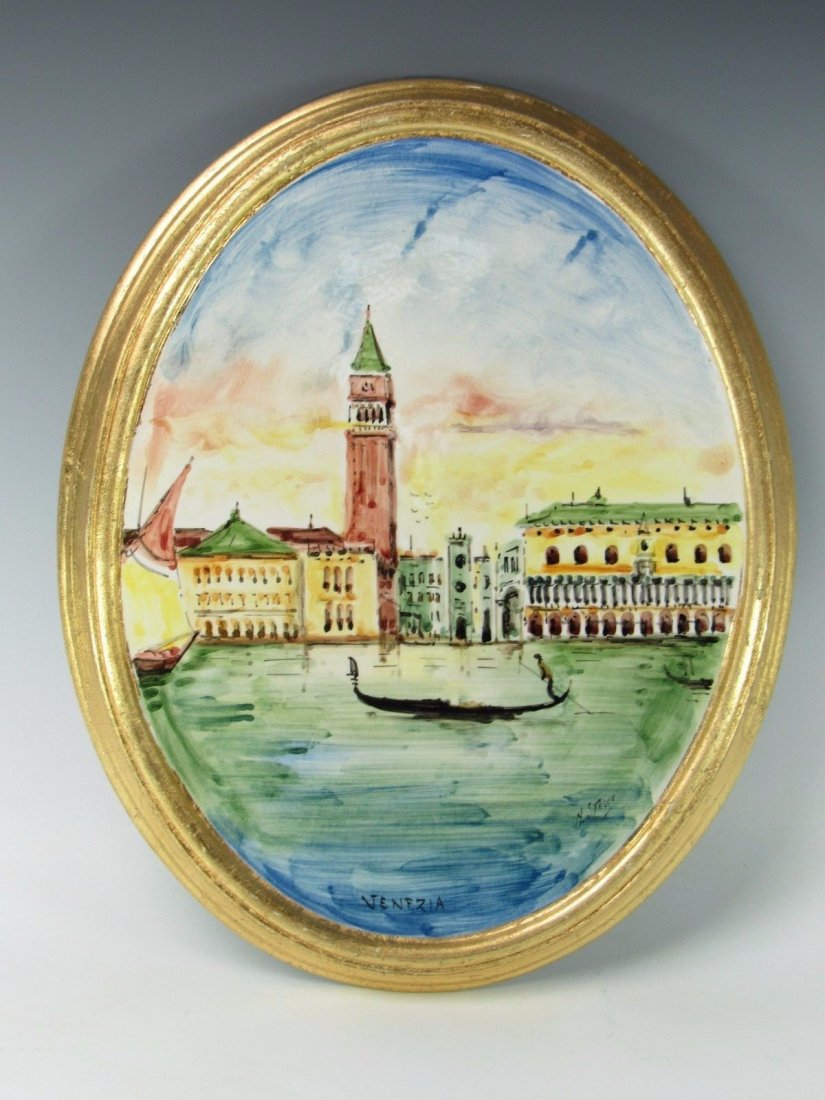 Hand Painted Wall Plaque Made in Italy Venezia Scene - Jun 29, 2015 ...