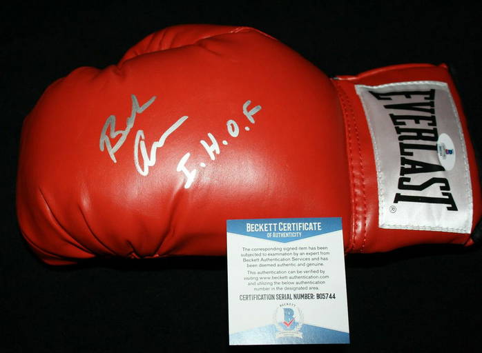 Bob Arum Signed & Inscribed Laced Boxing Glove, Ali,