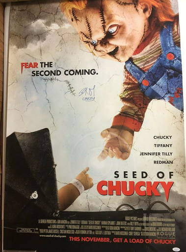 Chucky Hand Signed Poster