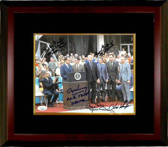 Apollo 13 Nasa Directors Signed 8x10 5 Sig Gene