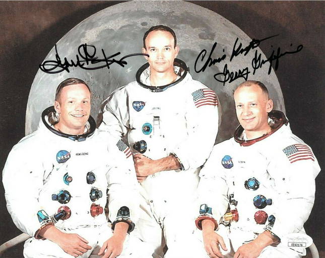Gene Kranz Signed Nasa Apollo 11 Flight Directors 8x10