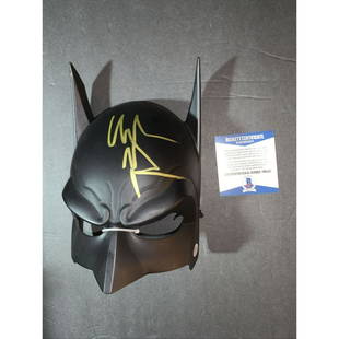 Signed Batman Christian Bale Mask