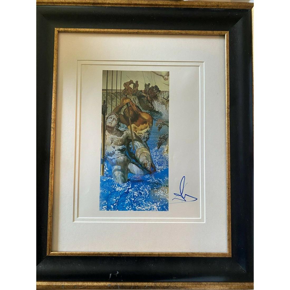 SALVADOR DALI SIGNED PRINT "TUNA FISHING" 1967 VERIFIED (#0402) on Jun ...