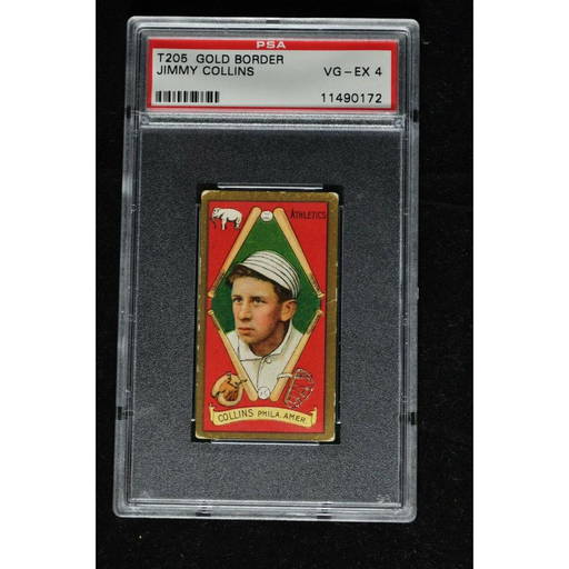 1909 T205 Gold Border Jimmy Collins Psa 4 Rare