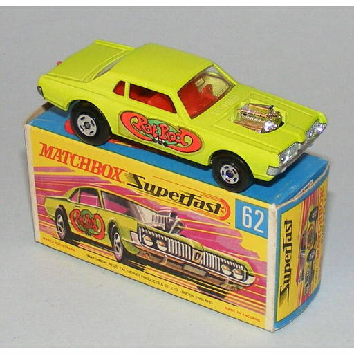 Matchbox Superfast #62b Mercury Cougar Rat Rod Dragster