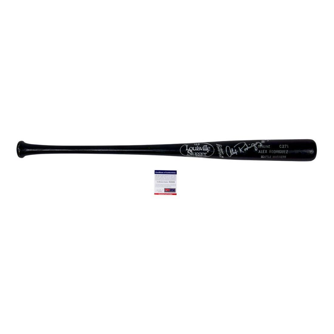 Alex Rodriguez Signed Black Louisville Slugger C271 Bat (#0603) on Oct ...