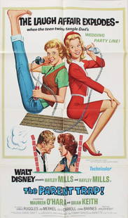 1968 Parent Trap Movie Poster One Sheet