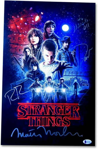 Stranger Things Cast Signed Autograph 11X17 Photo Brown - Feb 02, 2022 ...