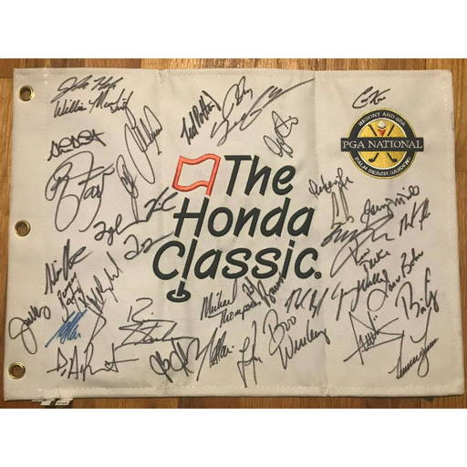 The Honda Classic 35+ Multi Signed Pga Pin Flag Jsa Loa Including ...