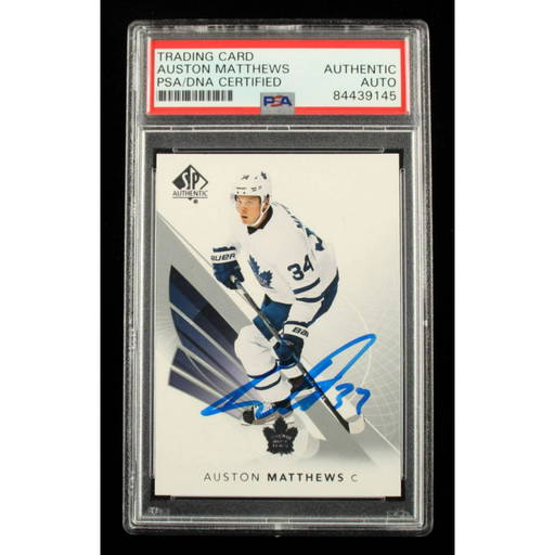 Auston Matthews Signed 2017-18 SP Authentic #10 (PSA) - Apr 30, 2022 ...