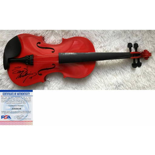Hank Williams Jr Signed Fiddle Violin (psa Coa)