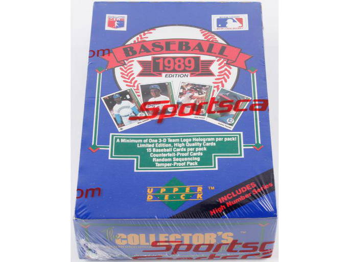 1989 Upper Deck Baseball Card Box with (36) Packs - May 21, 2022 ...