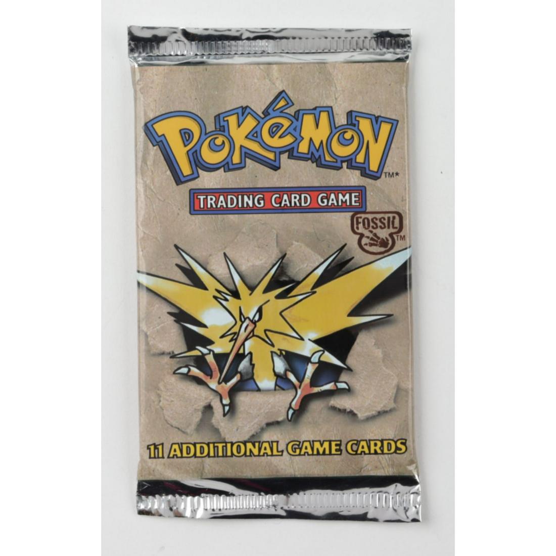 Zapdos 1999 Pokemon Fossil Unlimited Booster Pack With (11) Cards