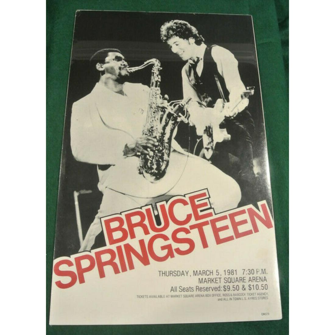 Bruce Springsteen 1981 River Concert Tour Poster Clarence Clemons (13 x ...