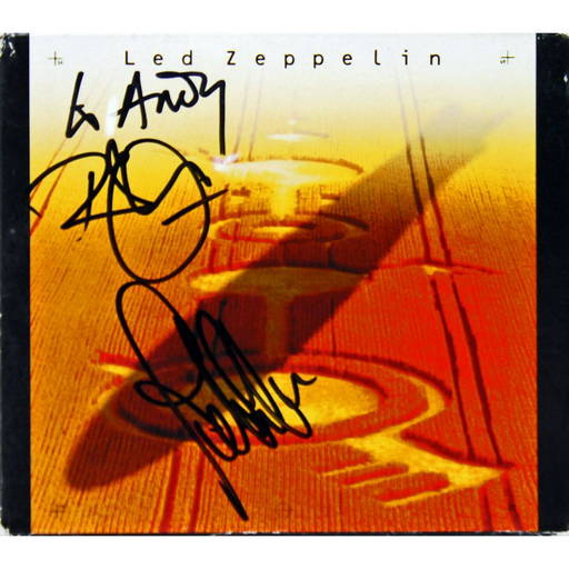 Rober Plant & John Paul Jones Dual Signed Led Zeppelin 4 Cd Box Set ...