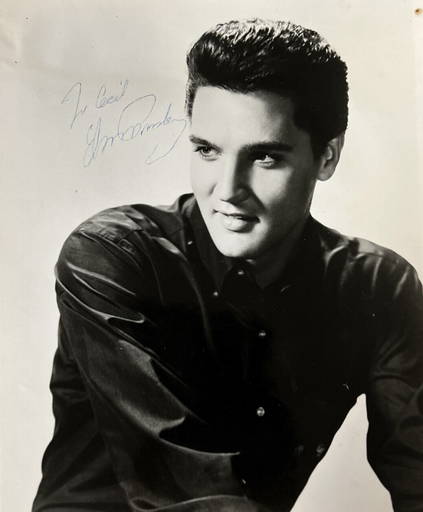 Very Rare Elvis Presley 8x10 Autograph Photo Jsa Coa