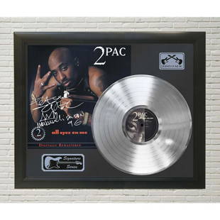 Tupac Shakur Framed Autograph/ Signature