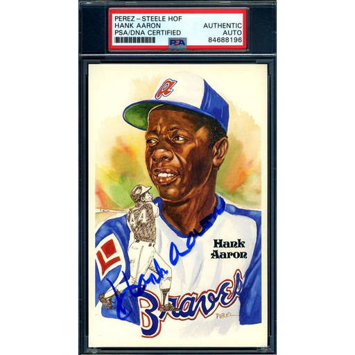 Hank Aaron Signed Perez Steele Card (PSA) - Dec 03, 2022 | Activity ...