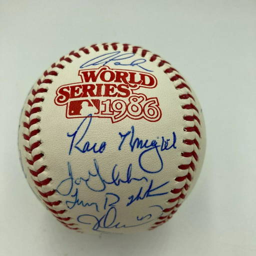 1986 New York Mets World Series Champs Team Signed World Series 1986 ...