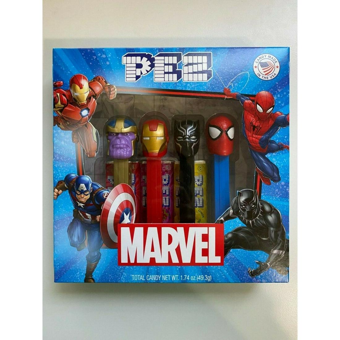 VERY RARE Marvel PEZ MISPACKAGED Set of 4 with Thanos instead of ...