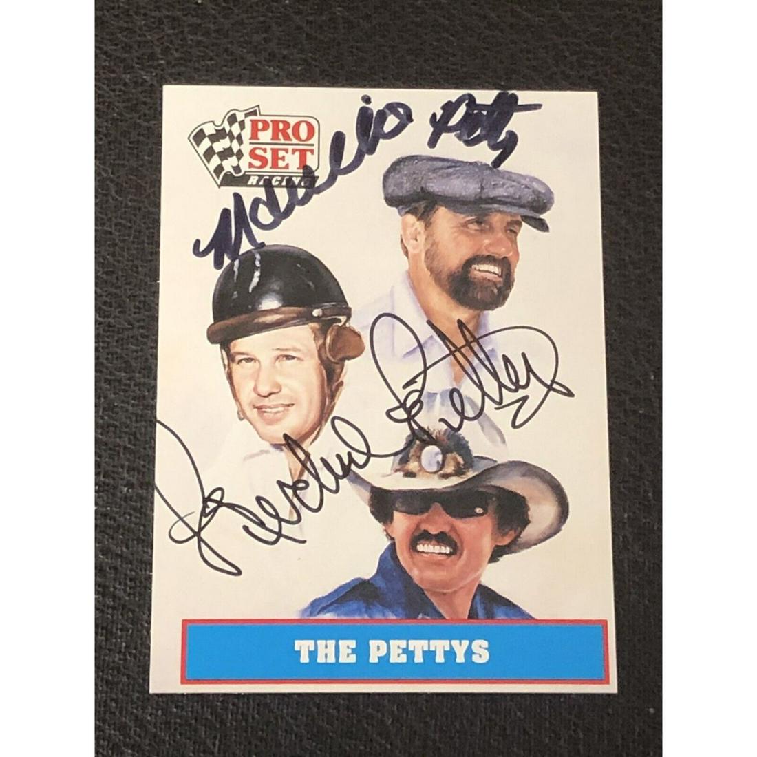 Richard & Maurice Petty Dual Signed 1991 Pro Set Card (JSA COA) (#0238 ...