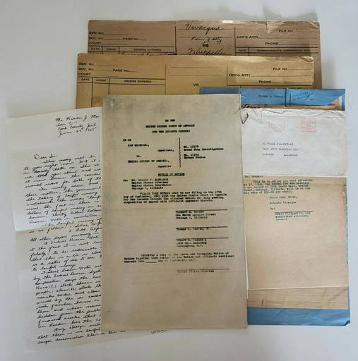 Chicago Mob Boss Sam Giancana 1960's Legal Documents - Gangster / Mafia ...