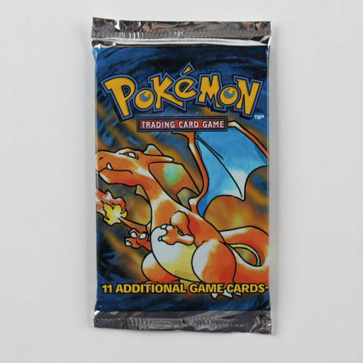 Pokemon Base Set Charizard Booster Pack With (11) Cards