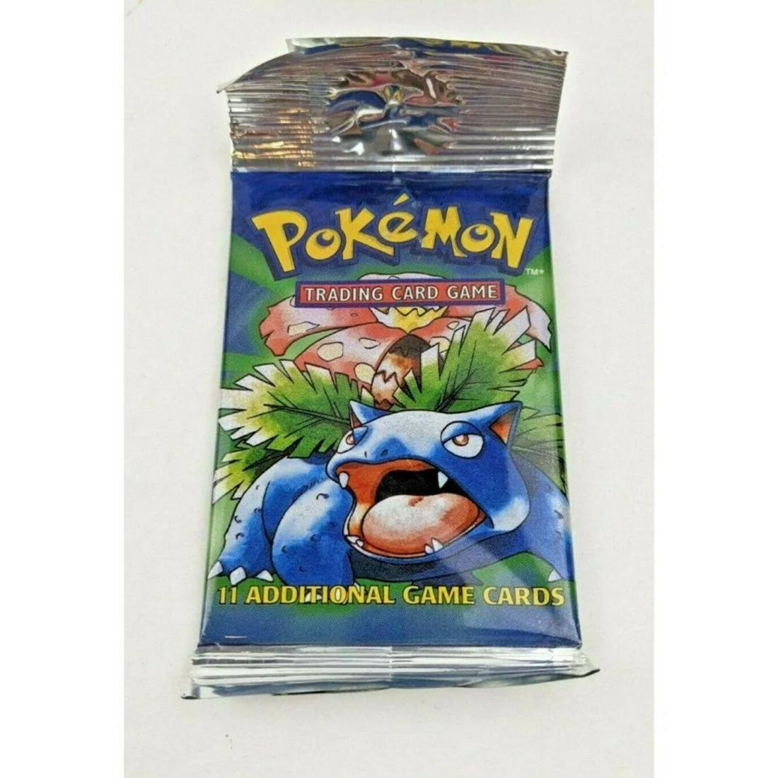 Pokemon Base Set Venusaur Booster Pack With (11) Cards