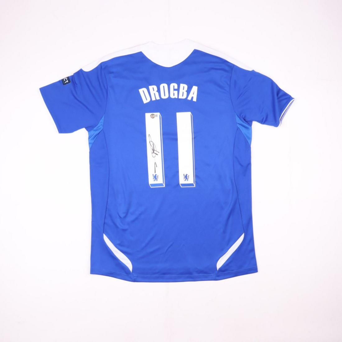 Didier Drogba Signed Chelsea Jersey (beckett)