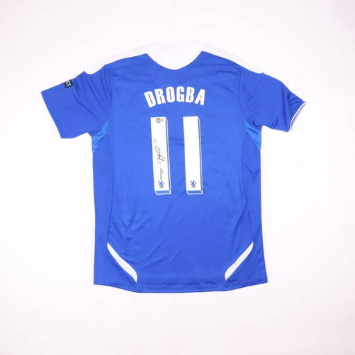 Didier Drogba Signed Chelsea Jersey (beckett)