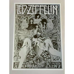 Led Zeppelin Poster From Madison Square Garden Concert One Hangs Inside ...
