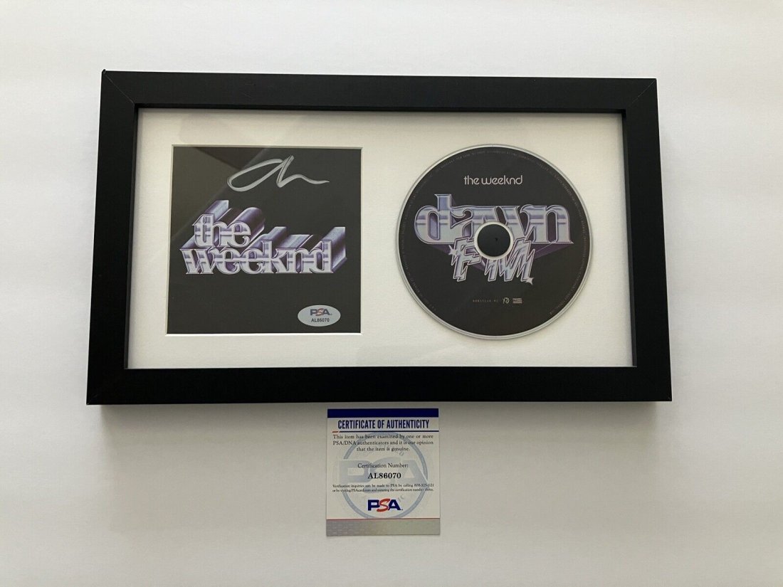 The Weeknd Signed & Framed 'Dawn FM' CD (PSA COA) - Mar 26, 2023 ...
