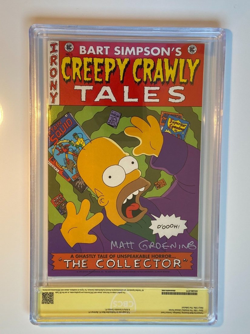 The Simpsons Comics #1 CBCS 9.4 - Signed by Matt Groening AUTOGRAPHED ...