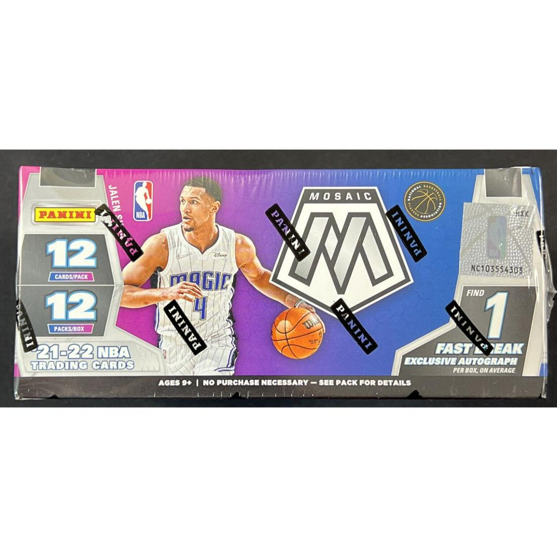 2021 22 Panini Mosaic Fast Break Nba Basketball Factory Sealed Hobby Box